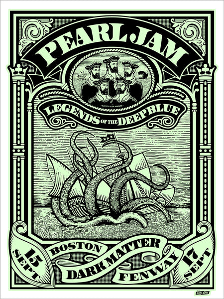 2024 Pearl Jam Boston Glow-In-The-Dark Variant – Ames Bros