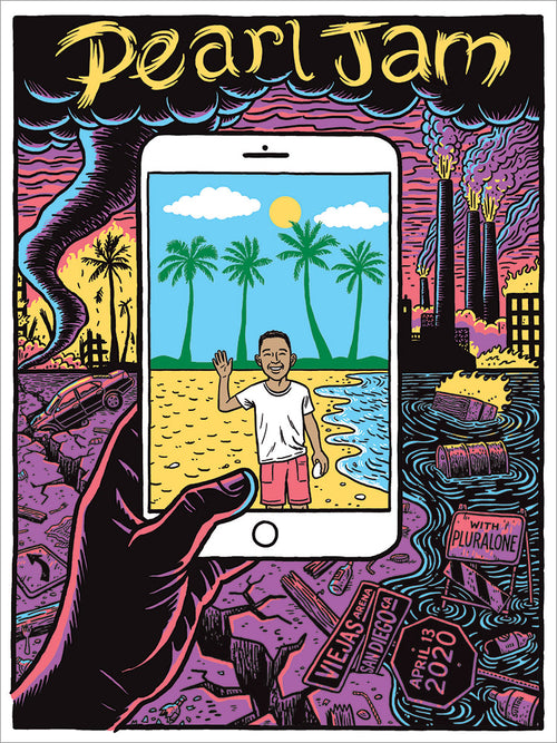 Pearl Jam 2012 Berlin, GER Poster – Ames Bros